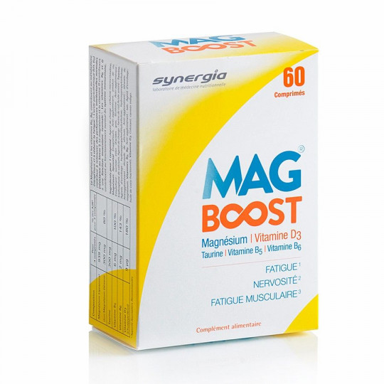 Mag Boost Comprimés - laboratoires Synergia - Paramarket.com