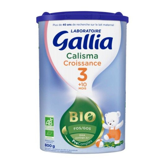 Gallia Calisma Croissance Bio lait en poudre de Danone - Paramarket